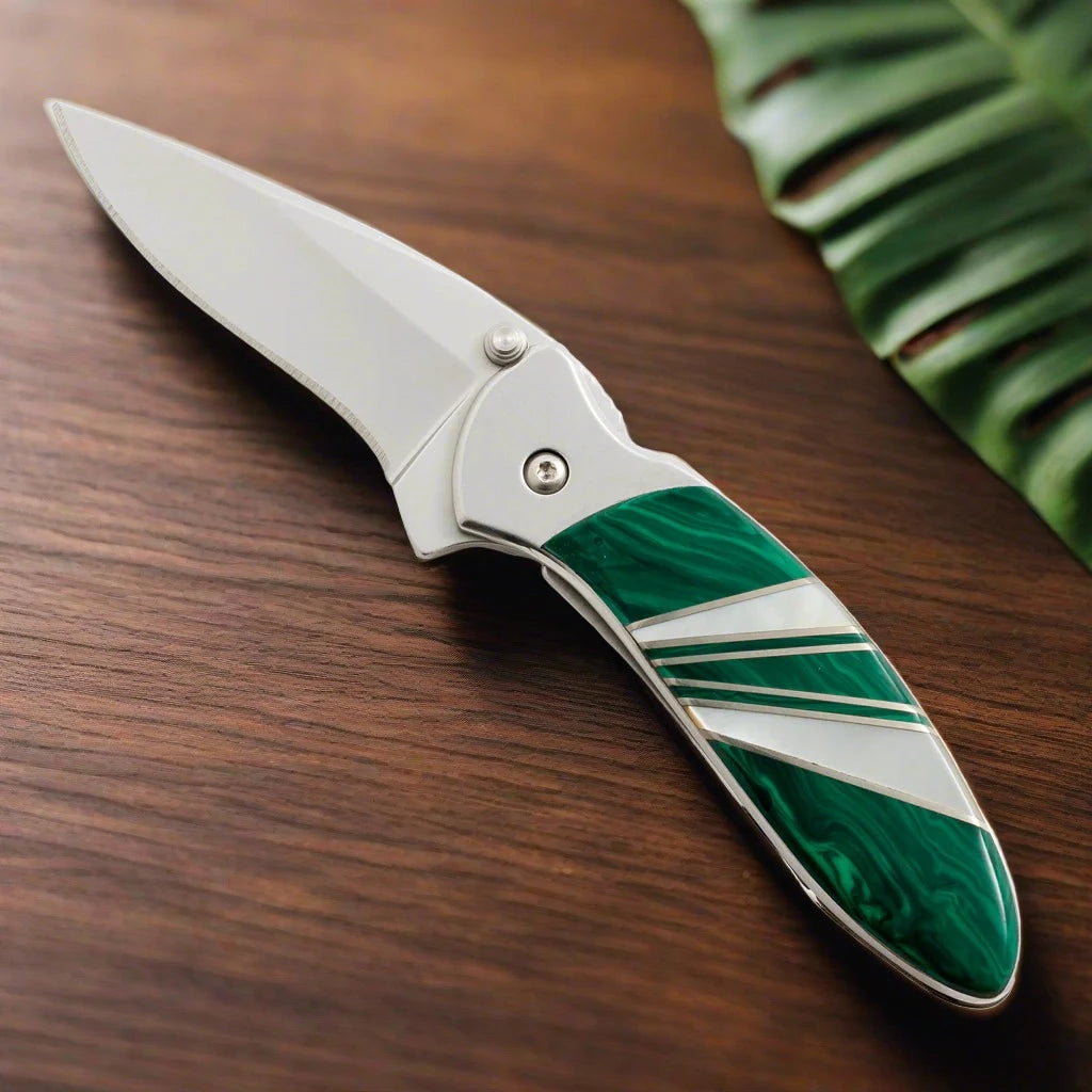 Santa Fe Stoneworks Jewelry Collection - Kershaw Chive Malachite & Mot ...