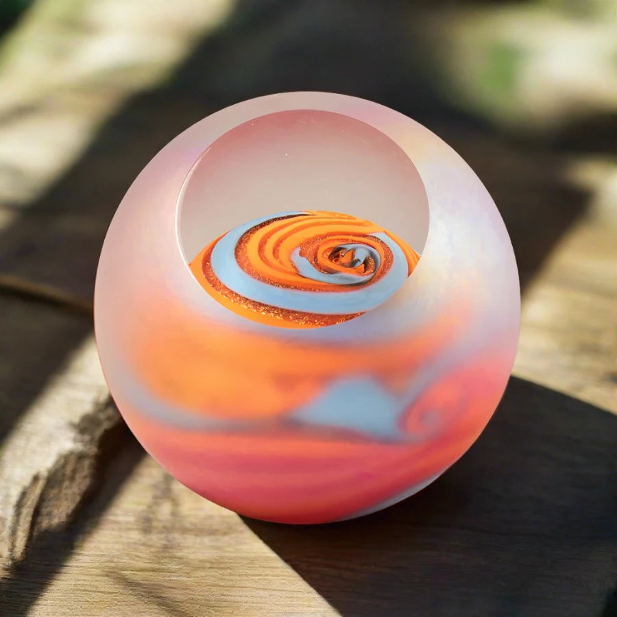 Glass Eye Studio Planetary Paperweight- JUPITER – Galleria